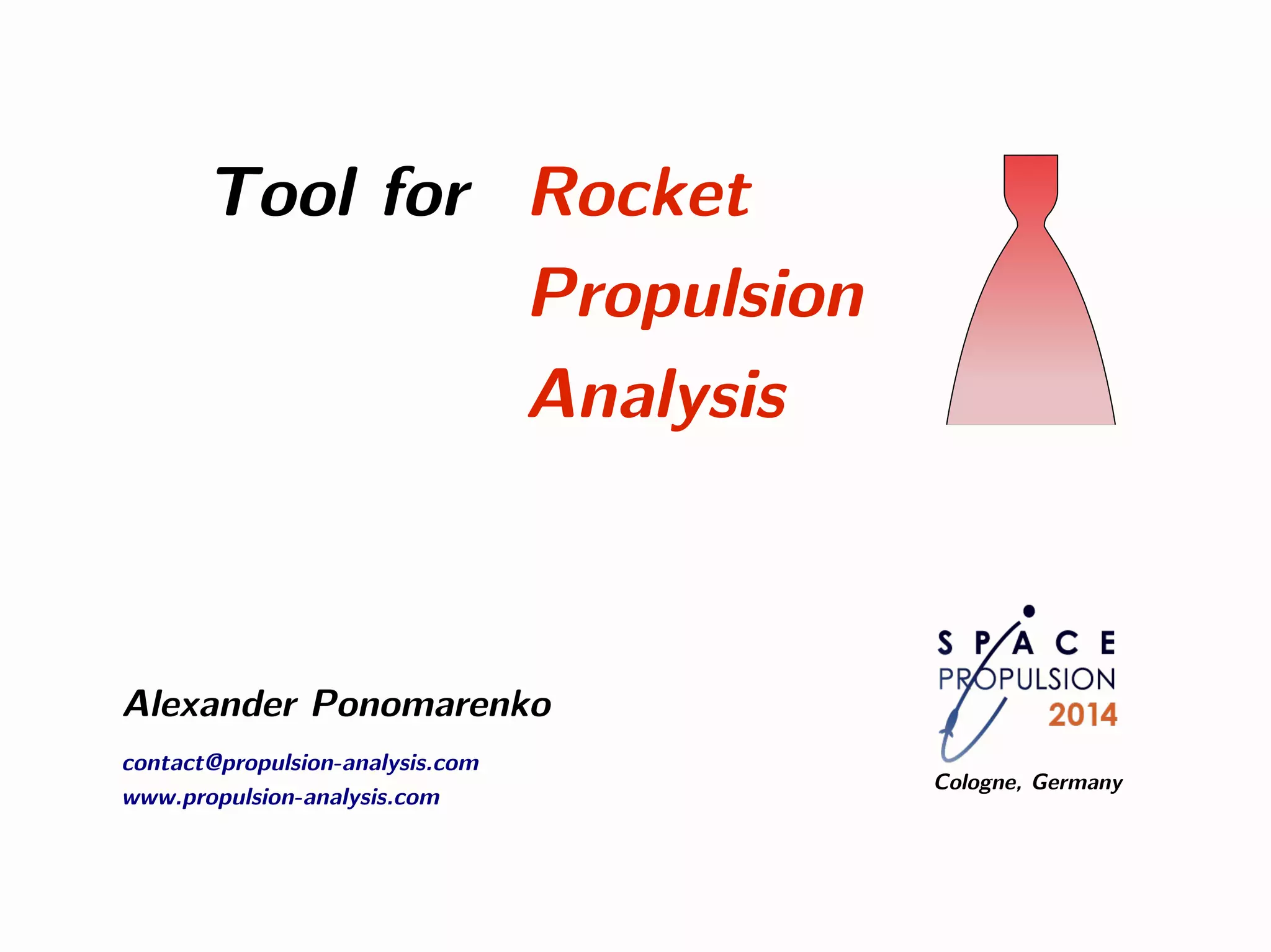 RPA - Tool for Rocket Propulsion Analysis | PDF