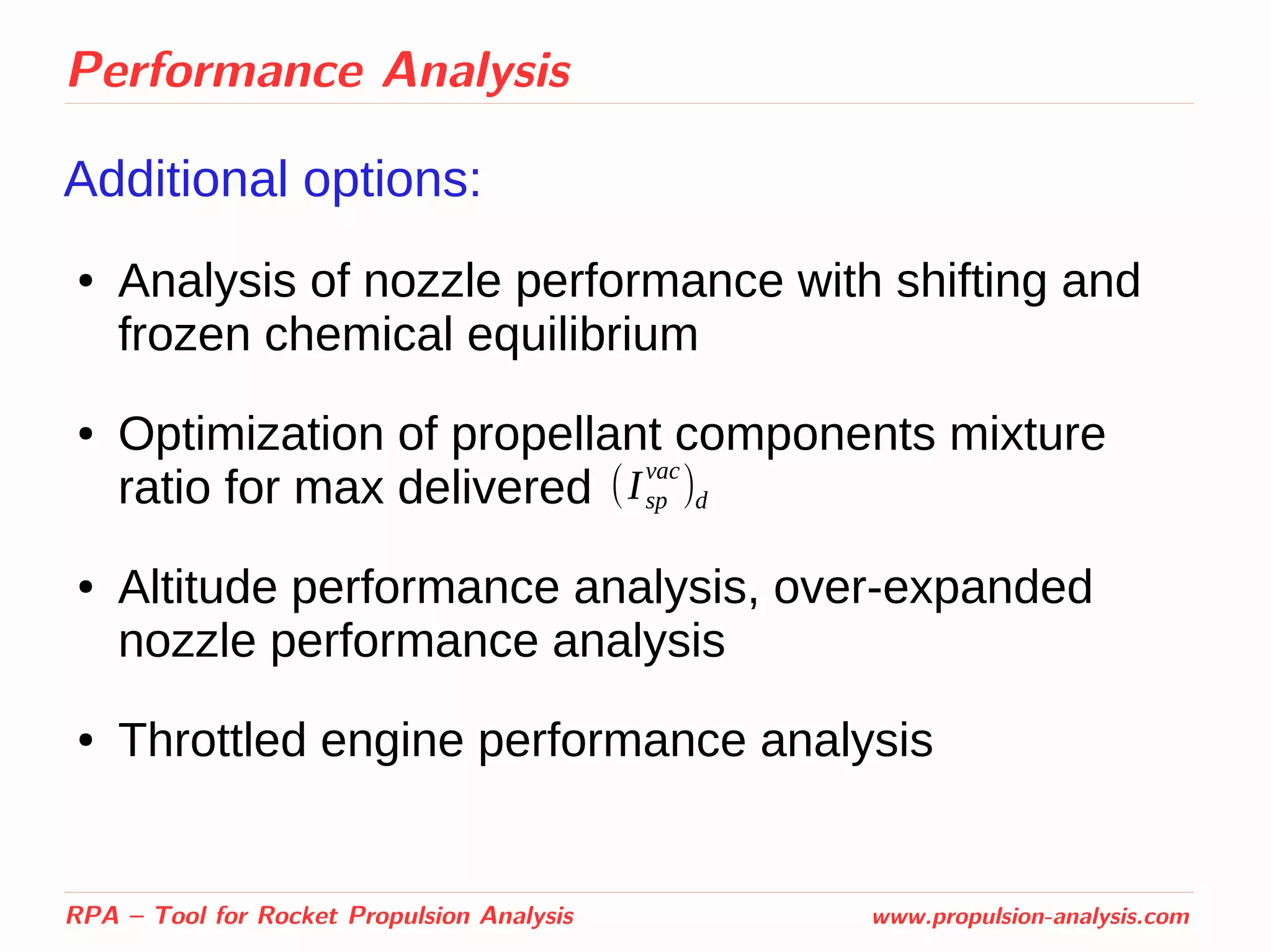 RPA - Tool for Rocket Propulsion Analysis | PDF