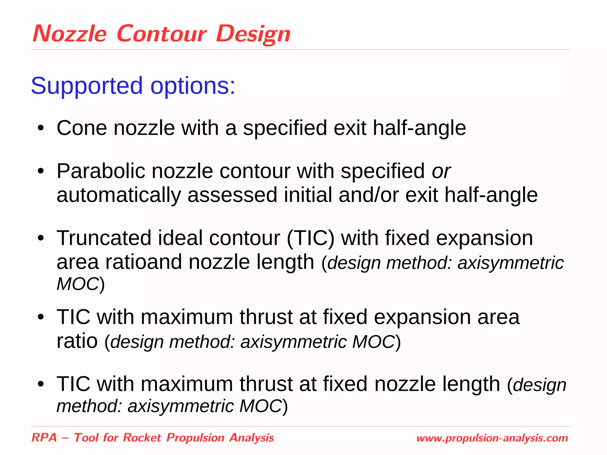 RPA - Tool for Rocket Propulsion Analysis | PDF