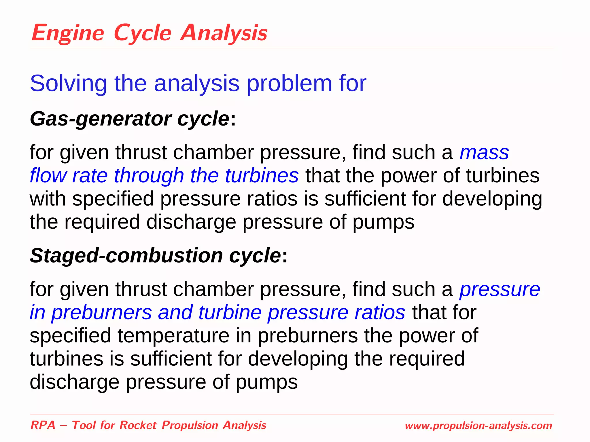 RPA - Tool for Rocket Propulsion Analysis | PPT