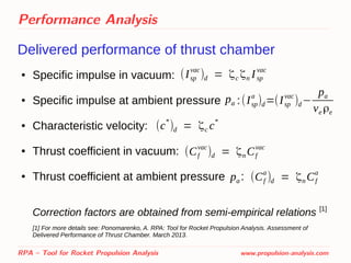 RPA - Tool for Rocket Propulsion Analysis | PDF
