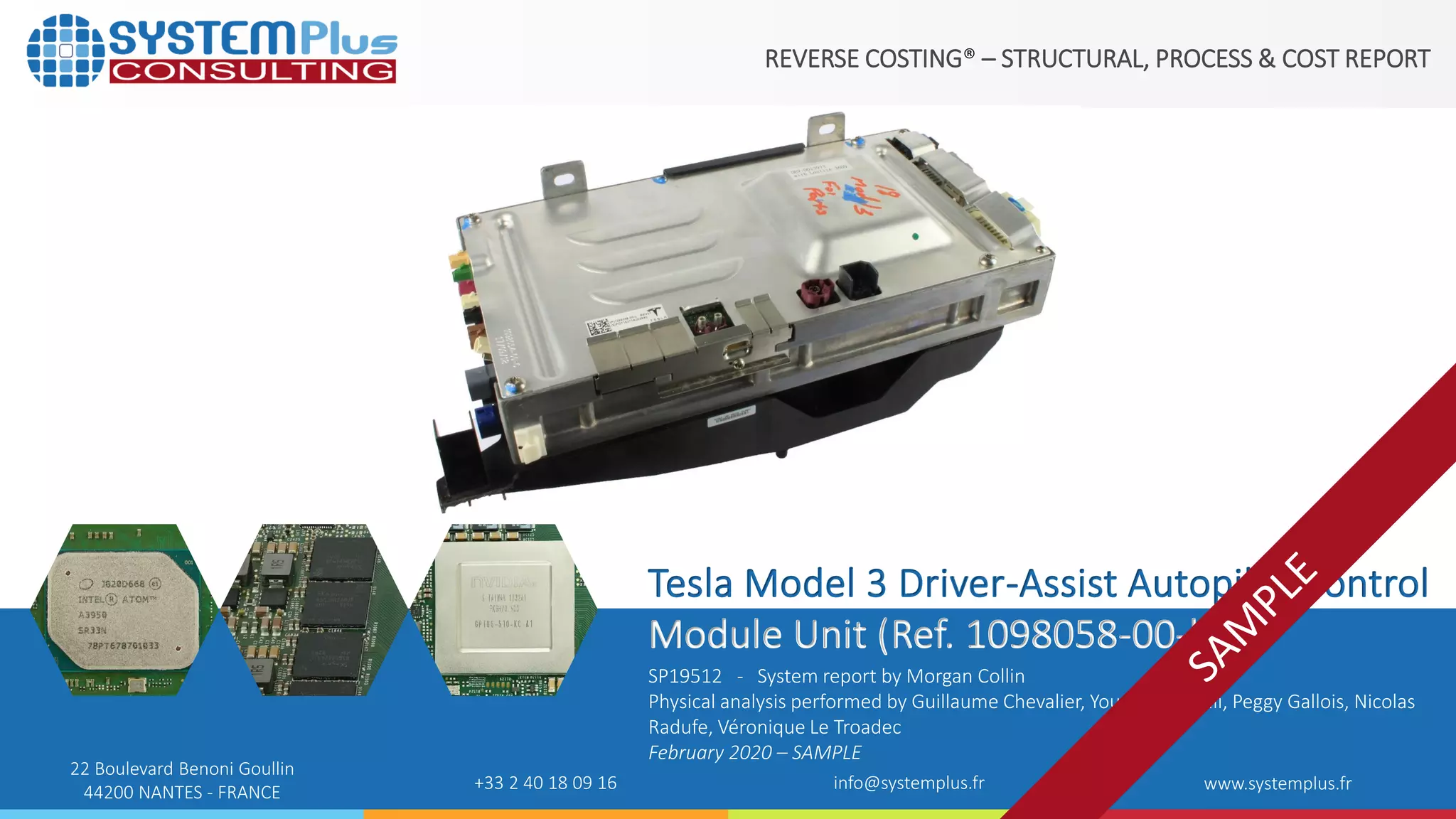 Tesla Model 3 Driver-Assist Autopilot Control Module Unit | PDF