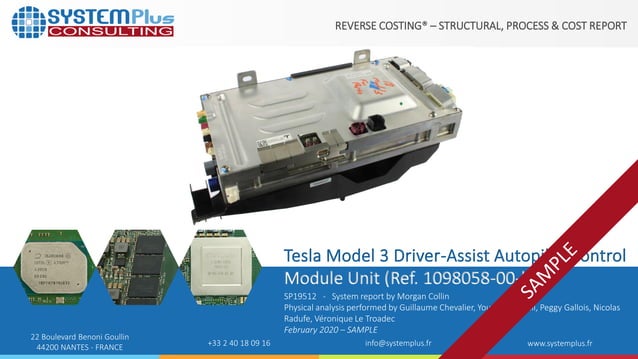 Tesla Model 3 Driver-Assist Autopilot Control Module Unit | PDF