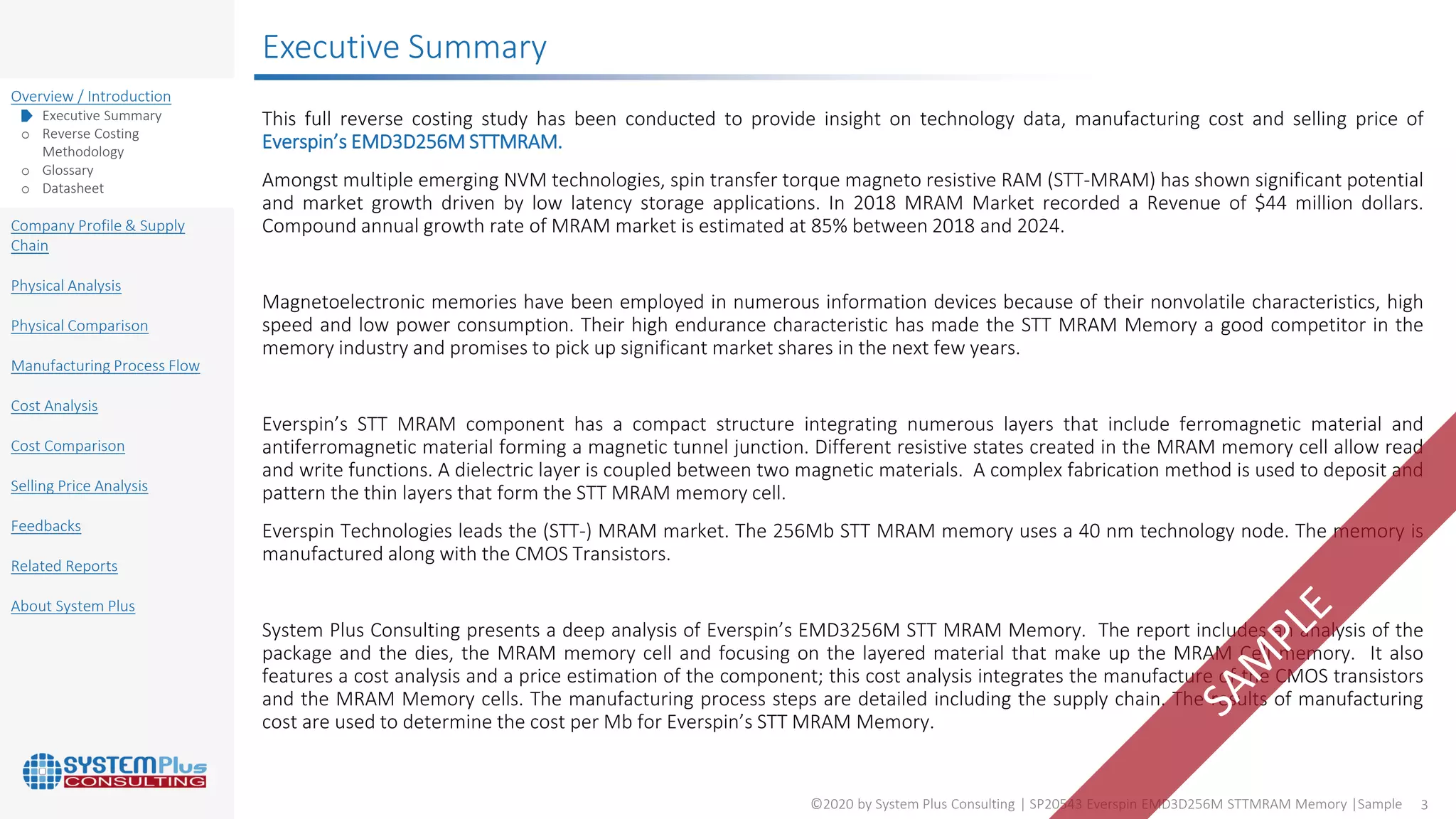 Everspin EMD3D256M STTMRAM Memory | PDF