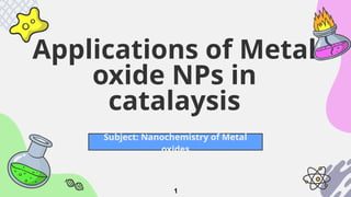 Applications of metal oxide nanoparticles in catalysis | PPTX