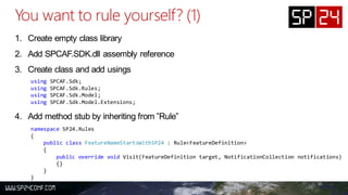 Developing high quality SharePoint solutions/apps with SPCAF #SP24 | PPT
