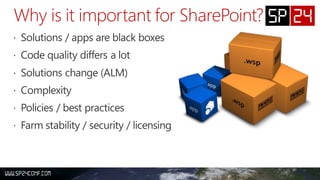 Developing high quality SharePoint solutions/apps with SPCAF #SP24 | PPT