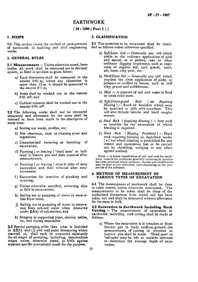 SP 27.pdf HANDBOOK METHOD OF MEASUREMENT | PDF