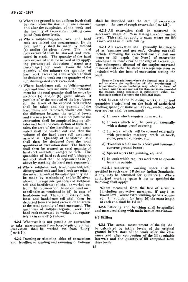 SP 27.pdf HANDBOOK METHOD OF MEASUREMENT | PDF