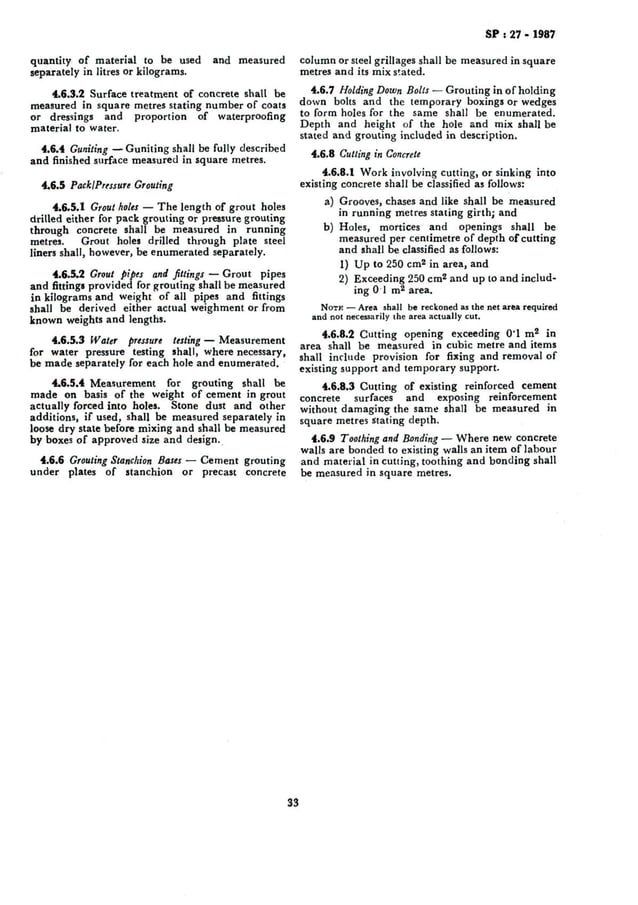 SP 27.pdf HANDBOOK METHOD OF MEASUREMENT | PDF