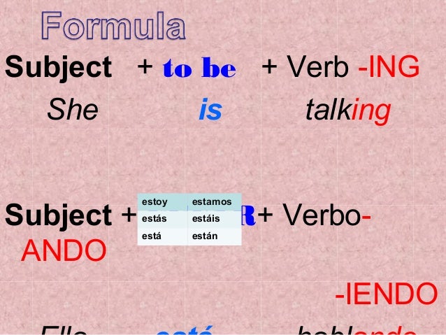 El Presente Progresivo