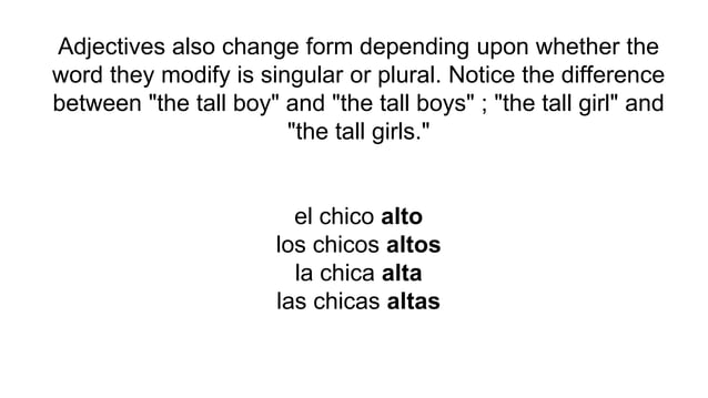 Sp 2 unit 1 ¿quién soy yo adjective agreement | PPTX