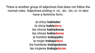 Sp 2 unit 1 ¿quién soy yo adjective agreement | PPTX