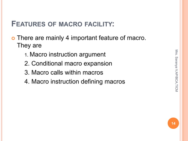 Macro Processor | PPTX | Programming Languages | Computing