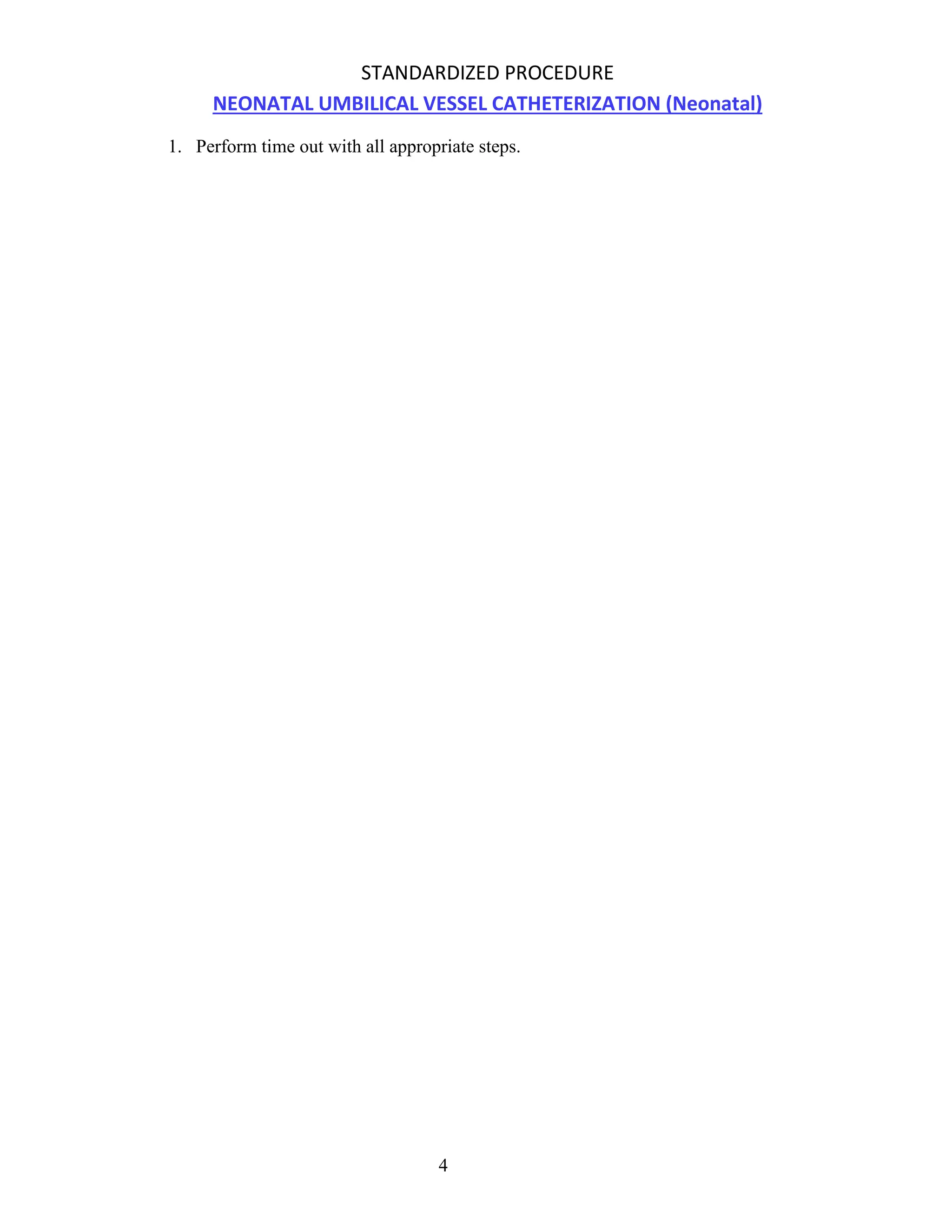Sp30 neonatal umbilical vessel catherization (neonatal) | PDF