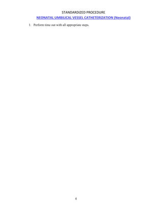 Sp30 neonatal umbilical vessel catherization (neonatal) | PDF