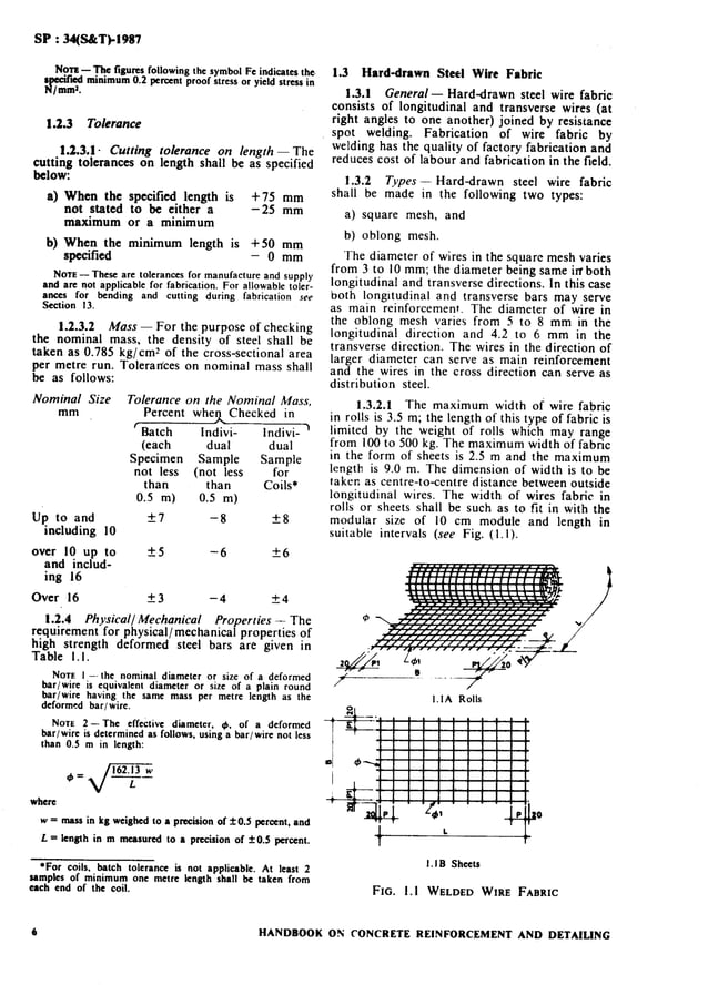 Sp34 str detailing | PDF | Civil Engineering Industry | Industries