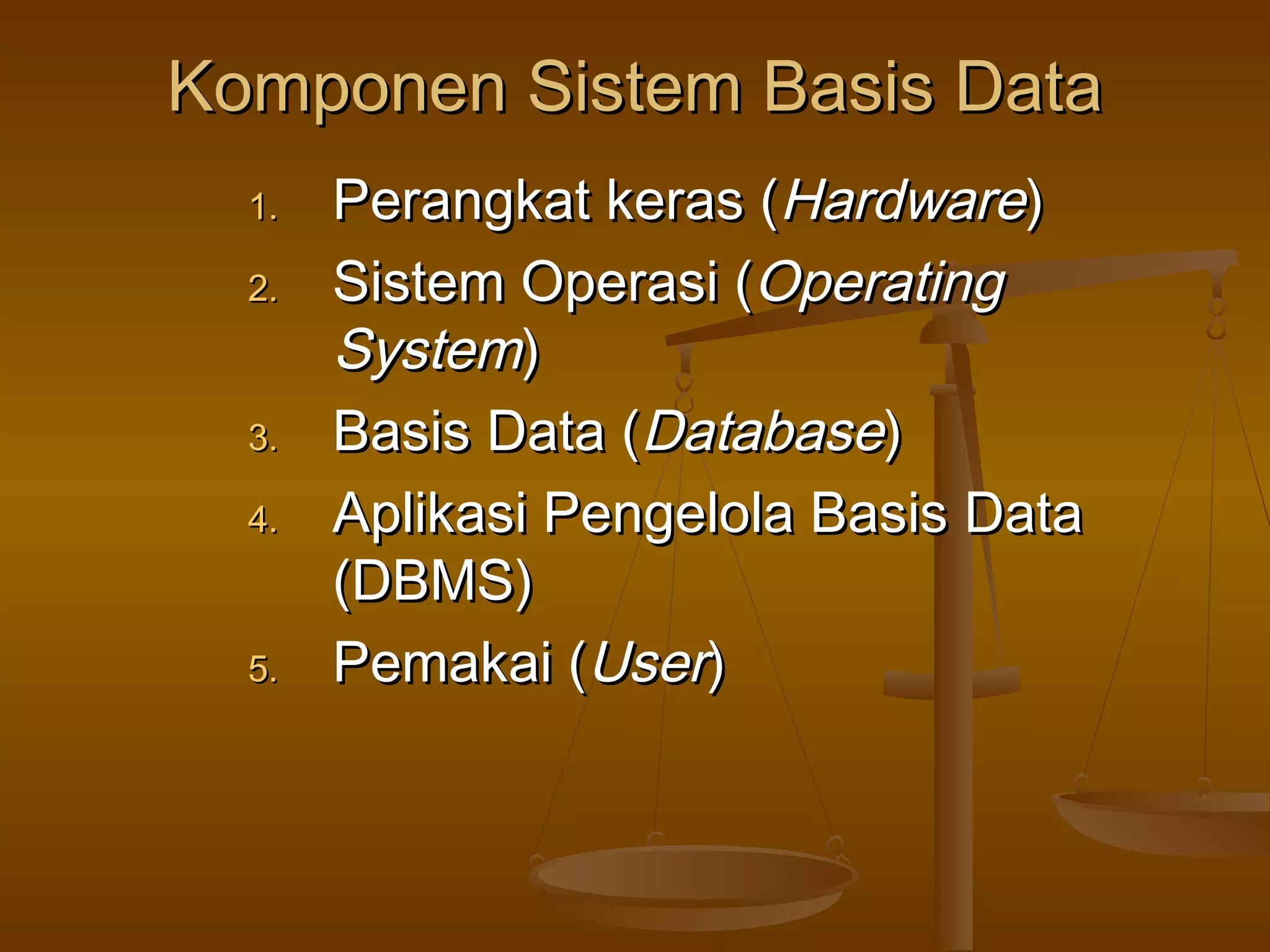 Sistem Basis Data(PPT) | PPT