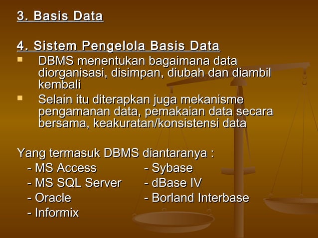 Sistem Basis Data(PPT) | PPT