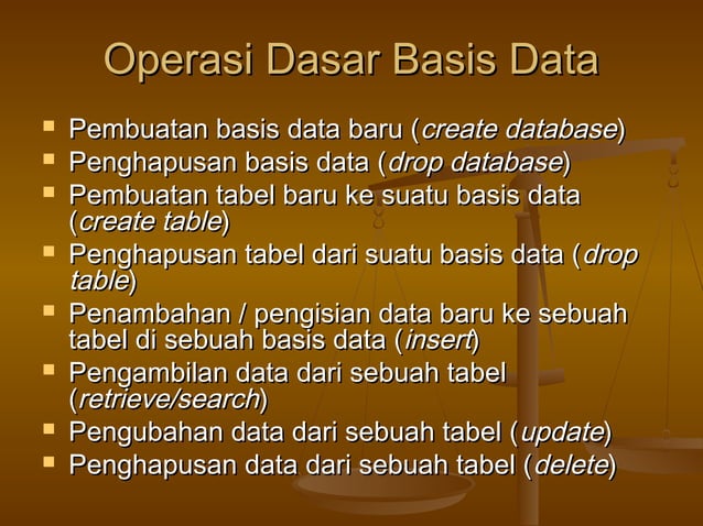Sistem Basis Data(PPT) | PPT