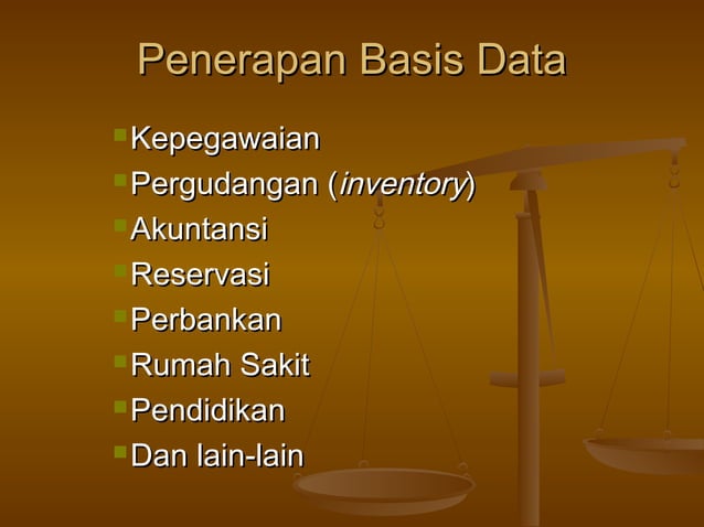 Sistem Basis Data(PPT) | PPT