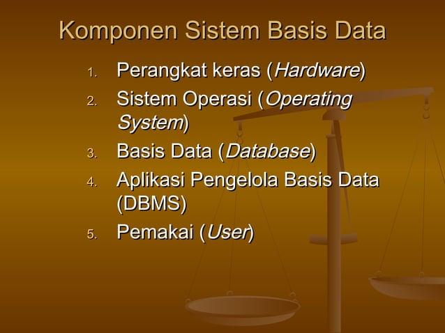 Sistem Basis Data(PPT) | PPT