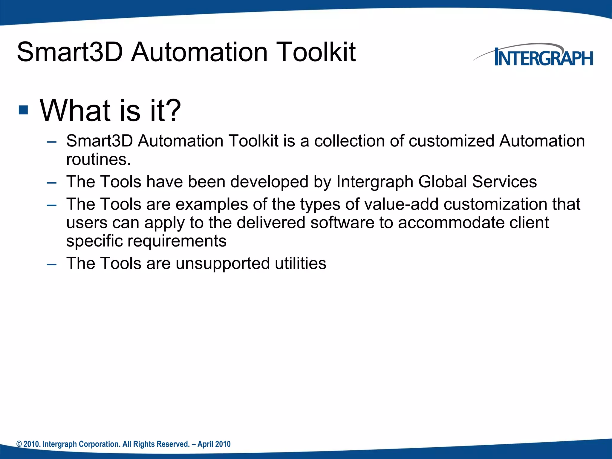Manuales Sp3d Automation Toolkit Pdf Operating Systems Computer