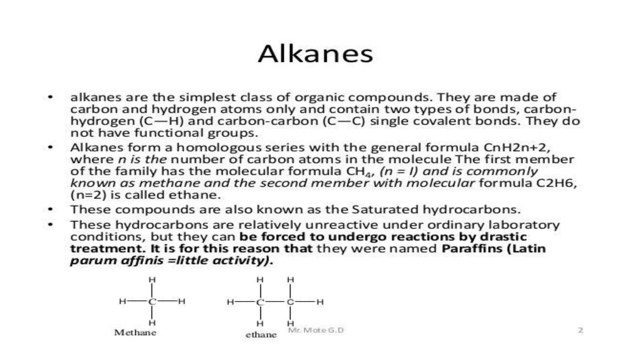 Sp3 hybridization in alkanes & Sp2 hybridization in alkenes. | PPTX