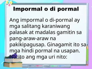 sitwasyong pangwika - komunikasyon at pananaliksik | PPTX