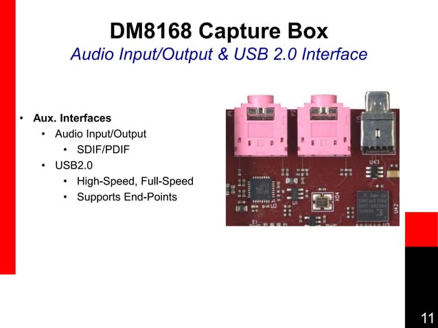 DM8168 Dual SuperHD image capture using DaVinci | PPT