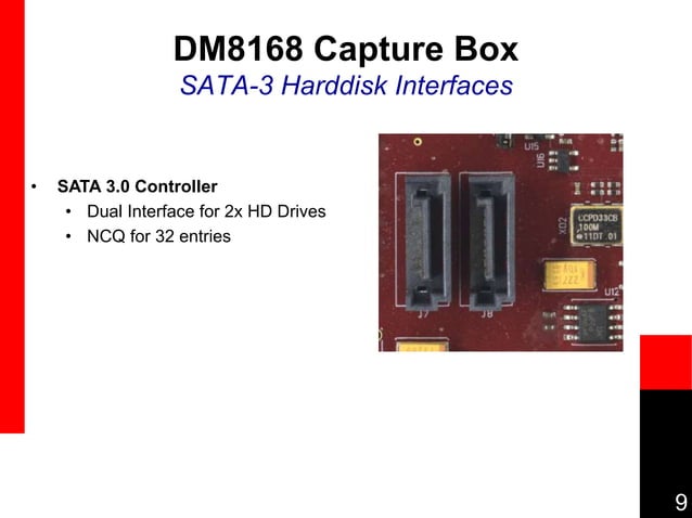 DM8168 Dual SuperHD image capture using DaVinci | PPT