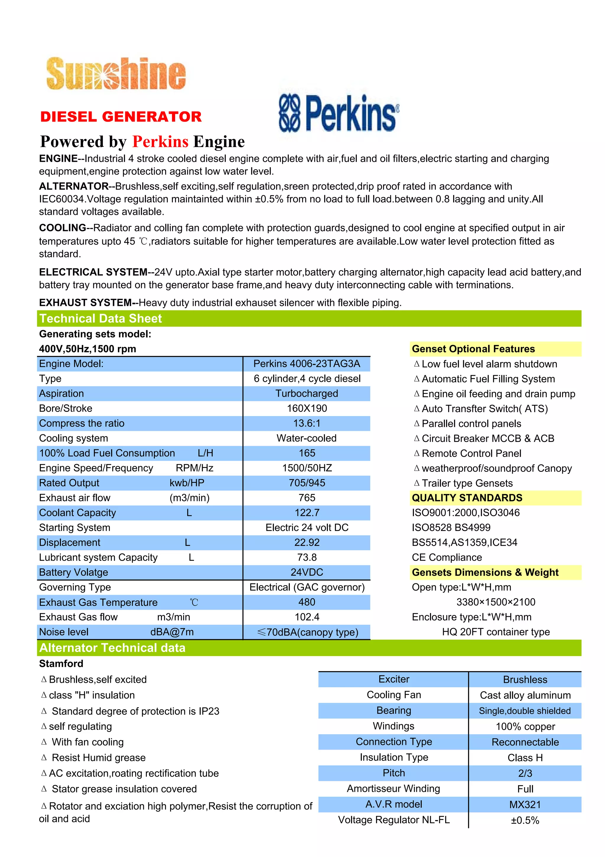 Sp880 800 kva uk perkin data sheet | PDF