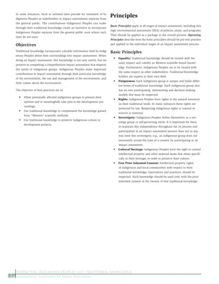 Respecting Indigenous Peoples and Traditional Knowledge | PDF