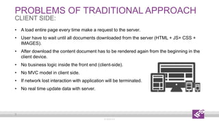 Single Page Application | PPTX | Web Design and HTML | Internet
