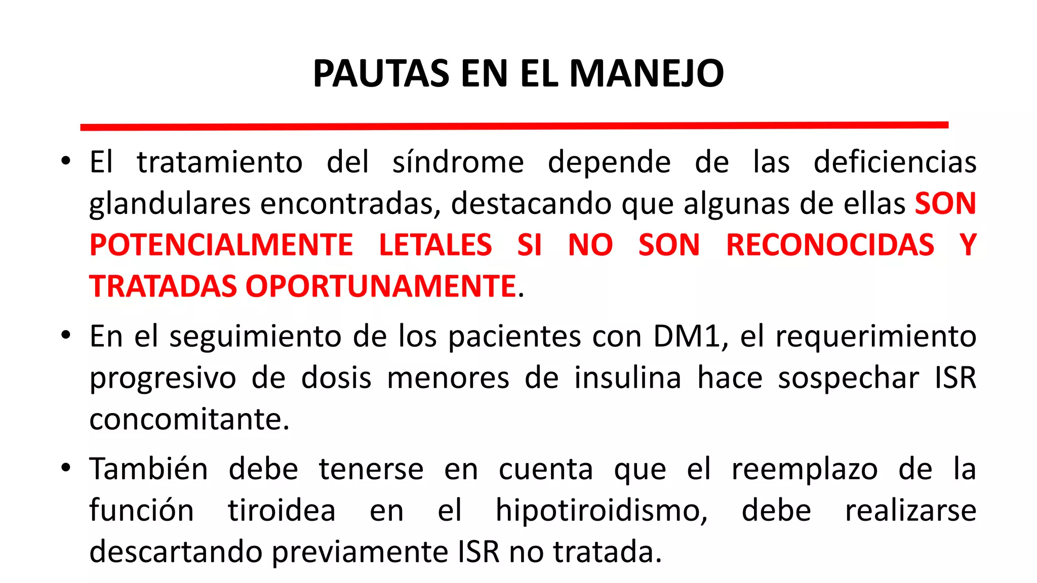 SINDROME POLIGLANDULAR AUTOINMUNITARIO (SPA) - MEDICAR | PPT