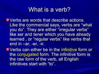 Spa er--ir verbs | PPT