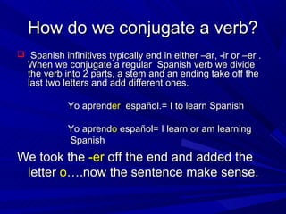 Spa er--ir verbs | PPT