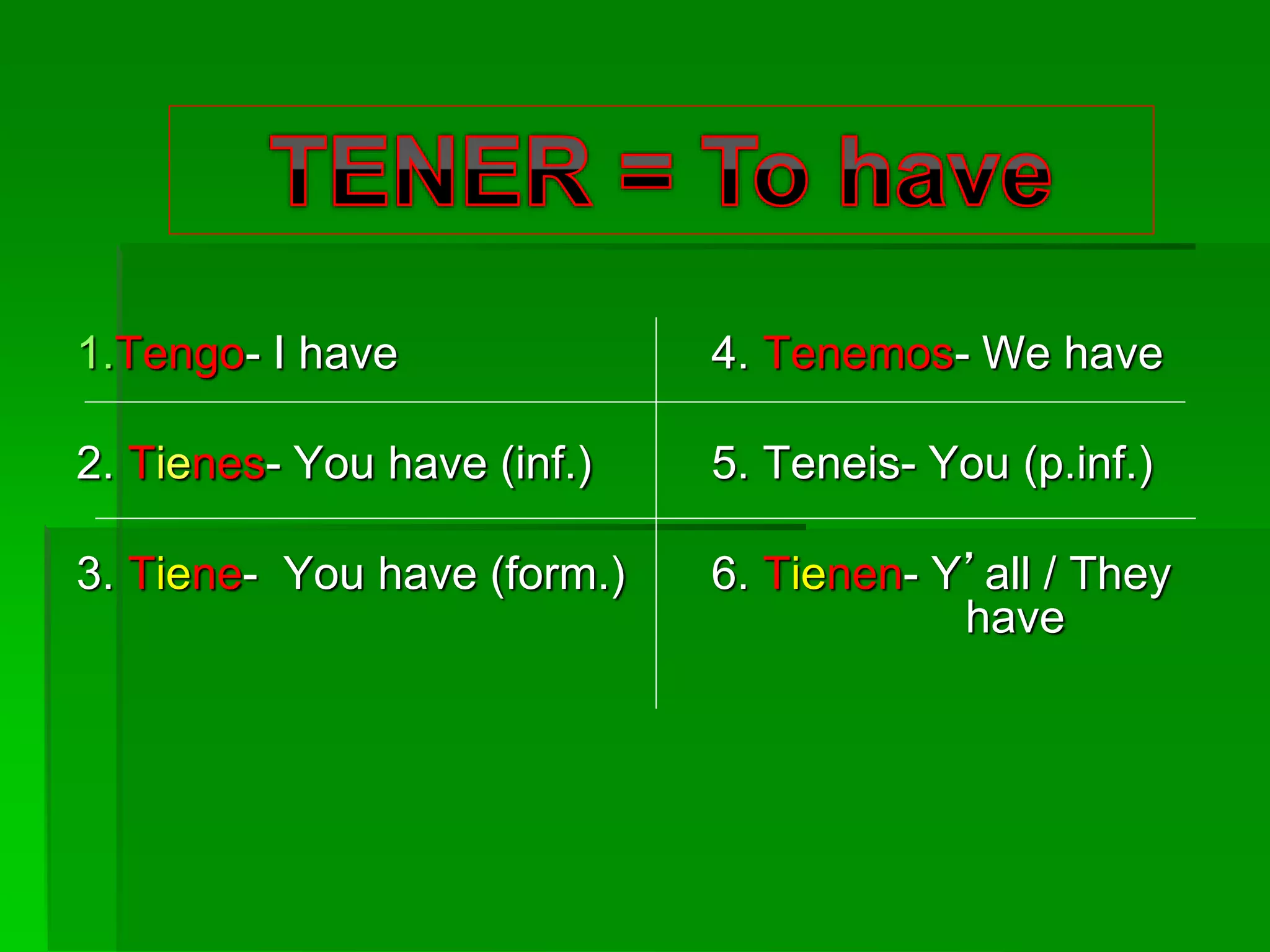 SPA1_Tener Idioms.ppt