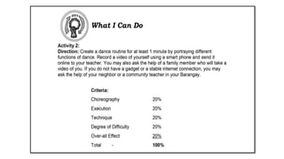 FUNCTIONS OF DANCE | PPTX