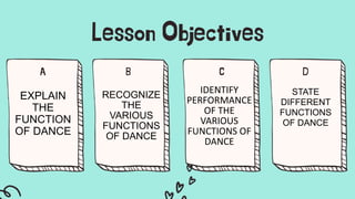 FUNCTIONS OF DANCE | PPTX