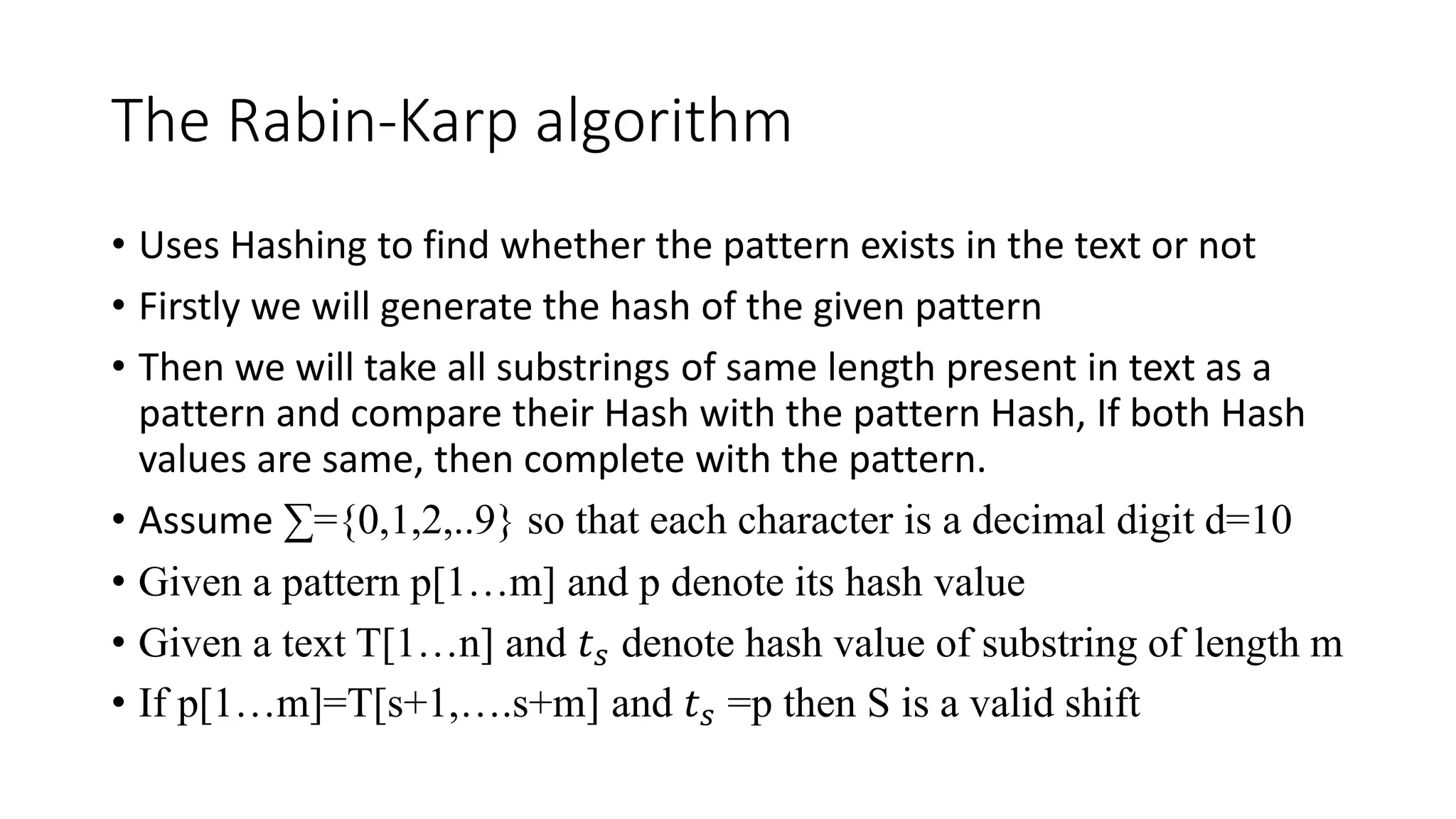 Advance algorithms in master of technology | PPTX