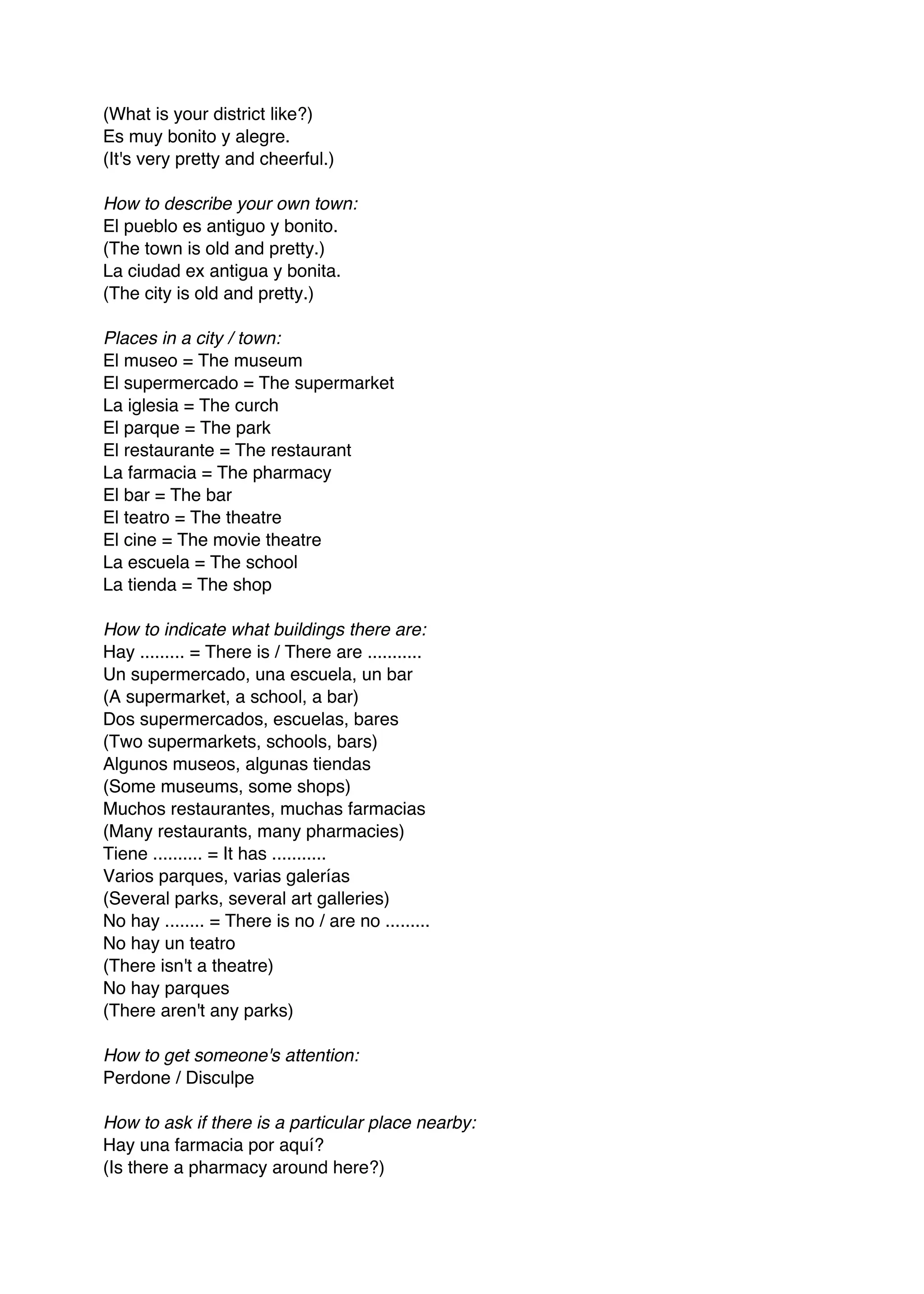 Spaans grammatica van Tessa | PDF