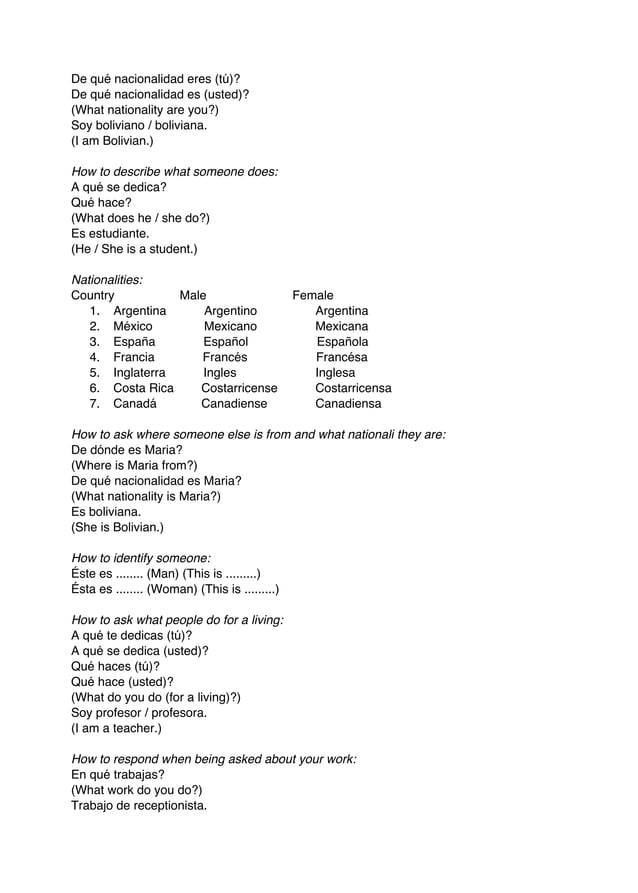 Spaans grammatica van Tessa | PDF