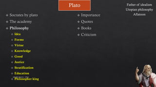 Socrates plato aristotle basic slides For understanding | PPT
