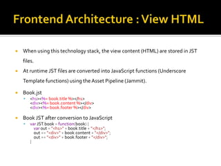 SPA using Rails & Backbone | PPTX | Web Development | Internet