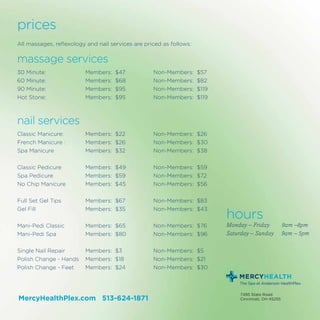 Spa brochure 4 pg+insert fa | PDF