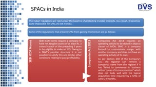 Special Purpose Acquisition Companies (SPAC) | PPTX