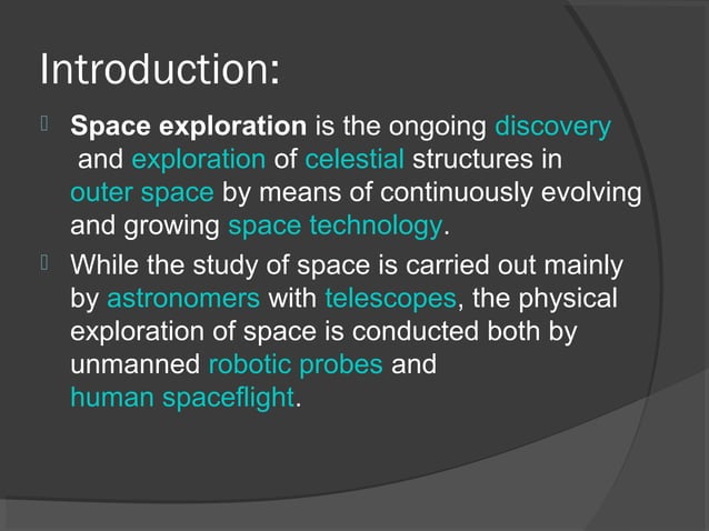Space Exploration | PPT | Space and Astronomy | Science