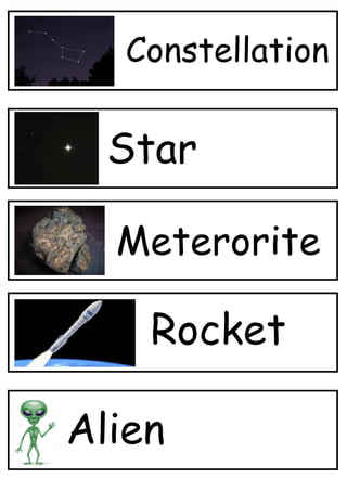 Space Flashcards | PDF | Space and Astronomy | Science