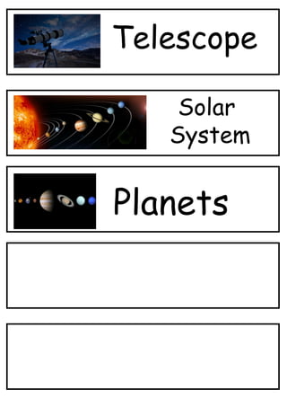Space Flashcards | PDF | Space and Astronomy | Science
